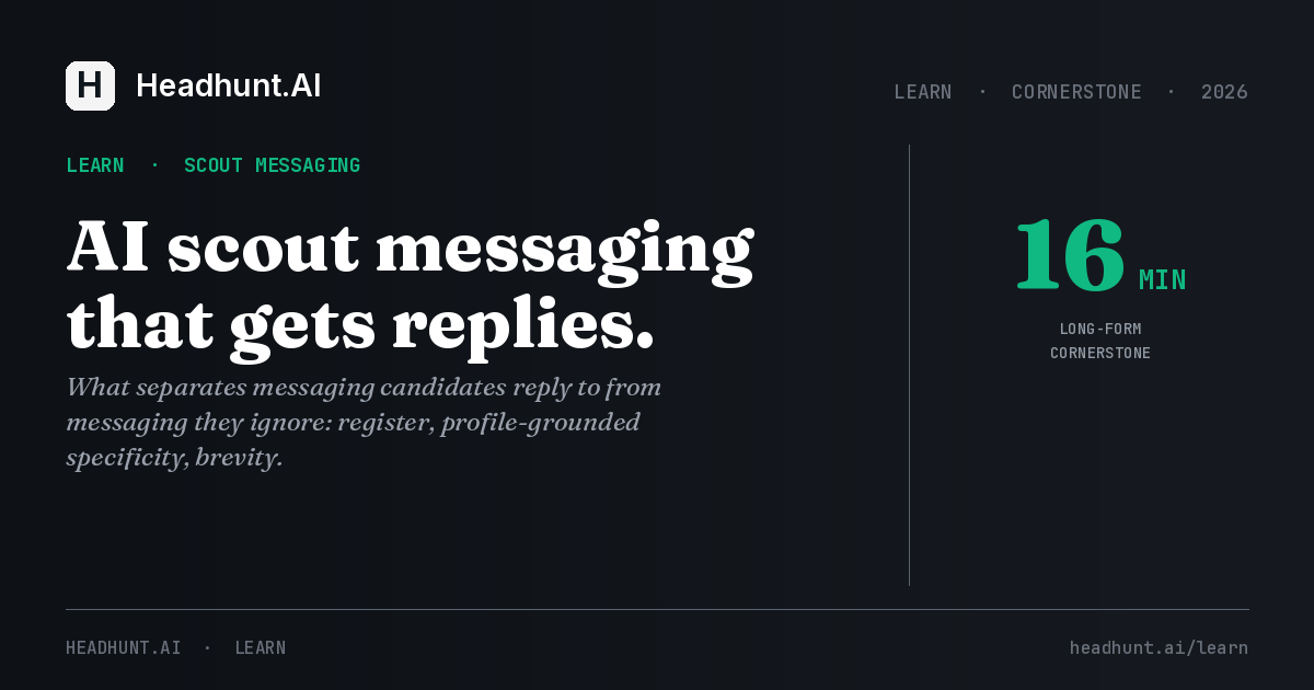 AI Scout Messaging in Japan — Headhunt.AI